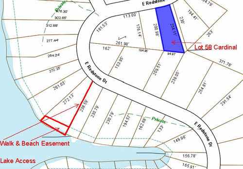 Cardinal 58 Offshore building site at Lake Redstone